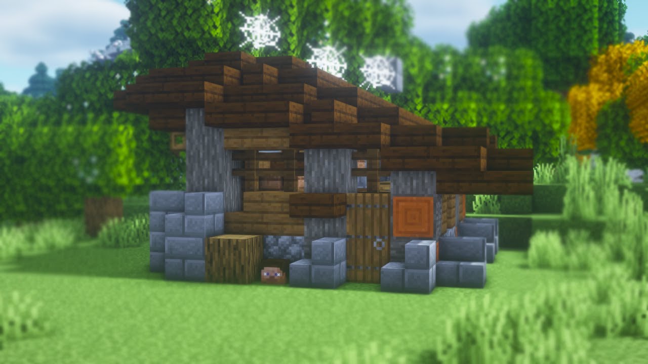 Minecraft │Small Survival Shack build 🏕️ - YouTube