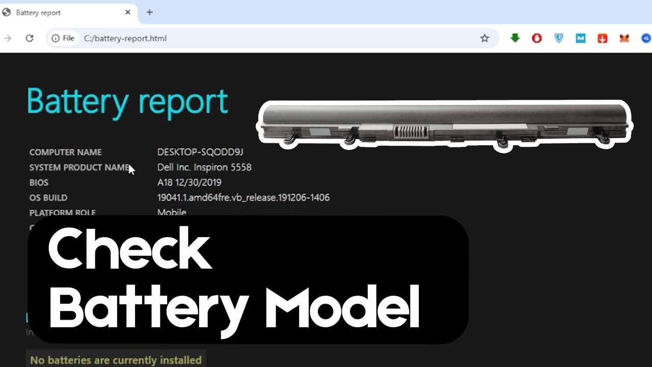 How to Check Laptop Battery Model Number (Easy Guide) - YouTube