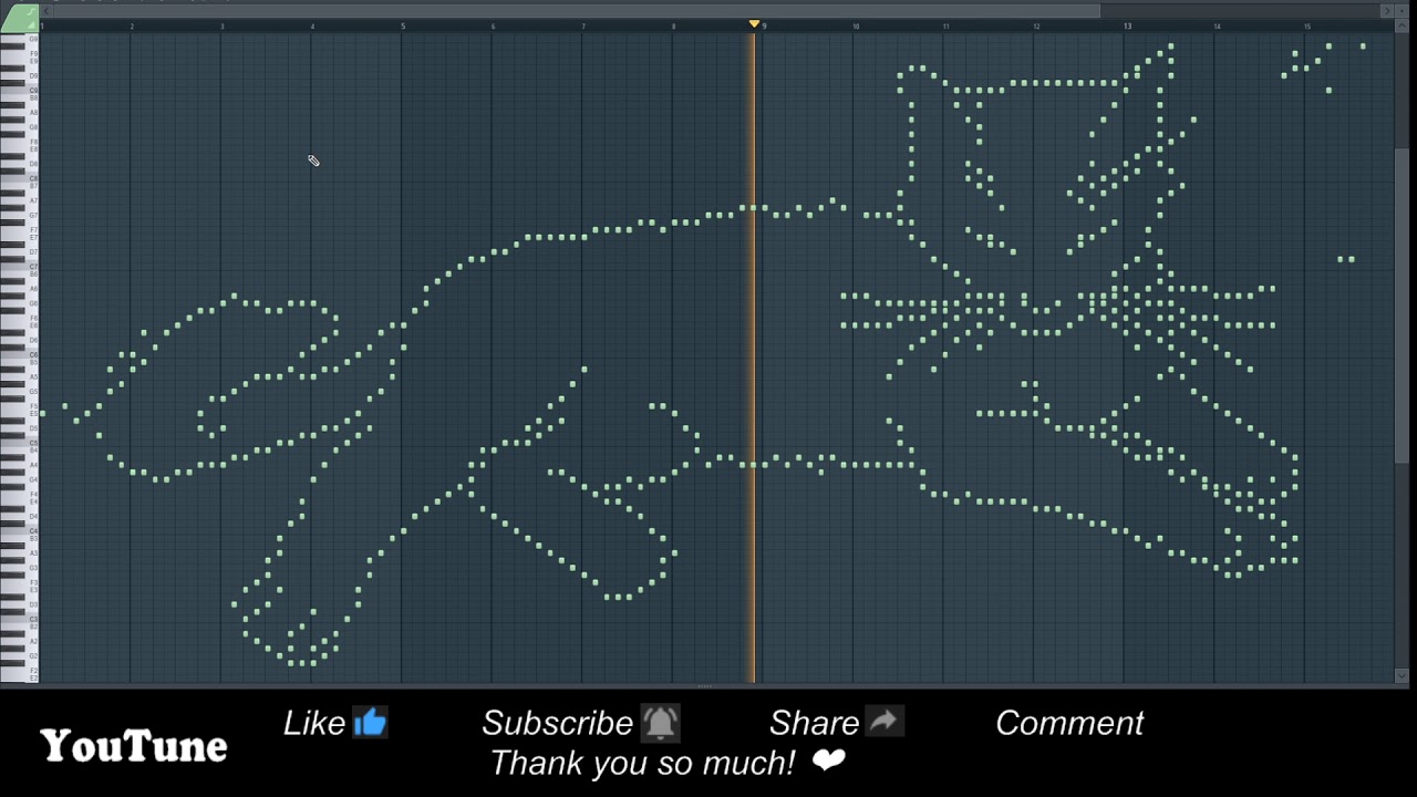 The Cat (Midi Art) - YouTube