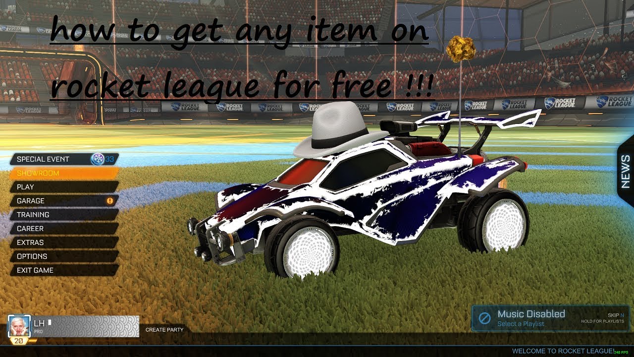 HOW TO GET FREE ROCKET LEAGUE ITEMS - YouTube