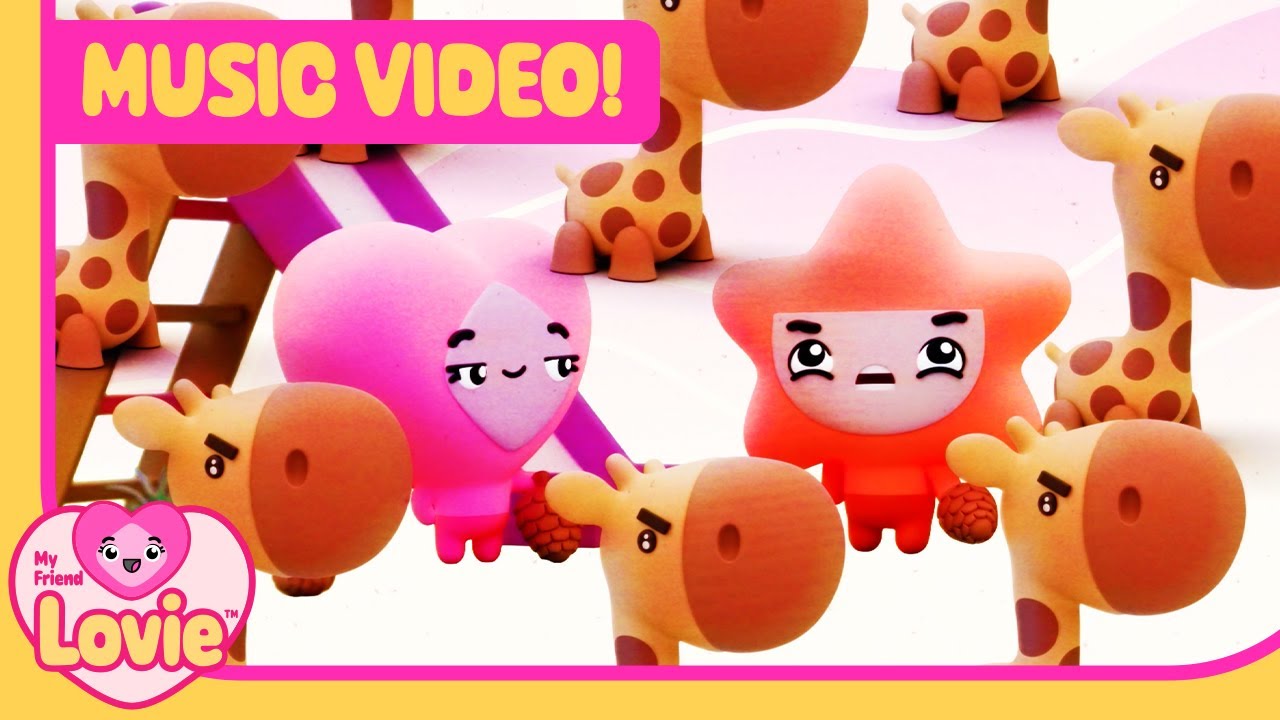 Lovie | Lovie Music - Angry Giraffe 🦒 | Cartoons & Songs for Kids | # ...