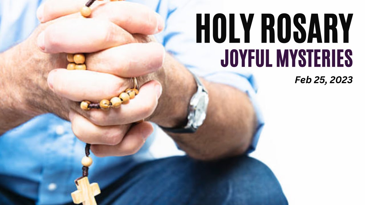 Today's Rosary -- Saturday JOYFUL Mysteries -- Follow Along ️ Virtual ...