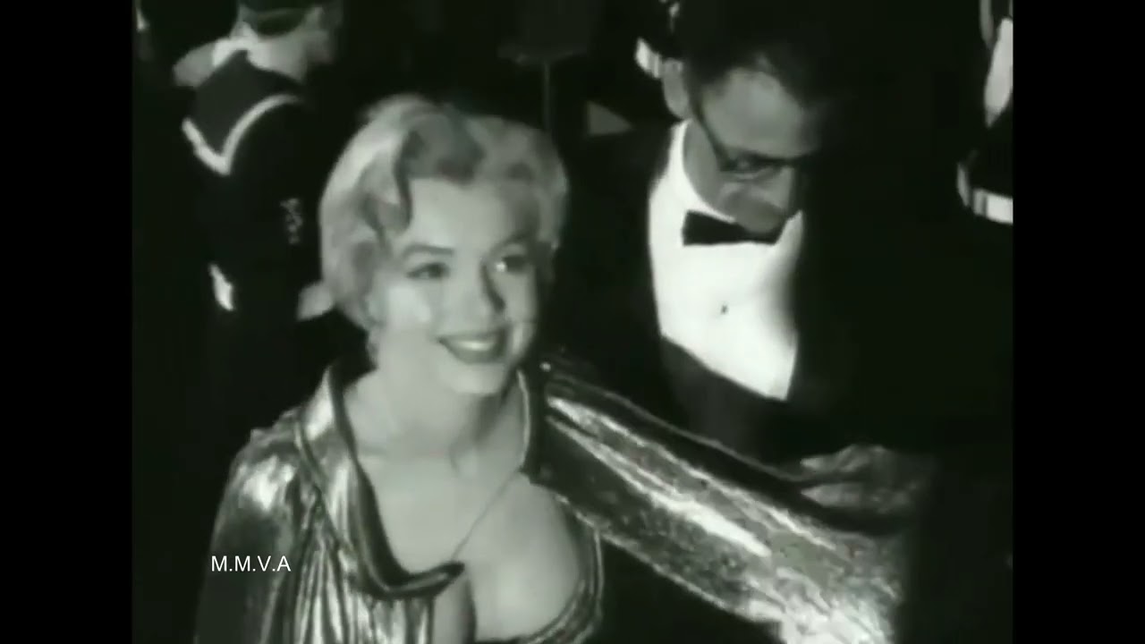 Footage Of Marilyn Monroe And Arthur Miller Arrives At The Royal Command Film Performance 1956 ...