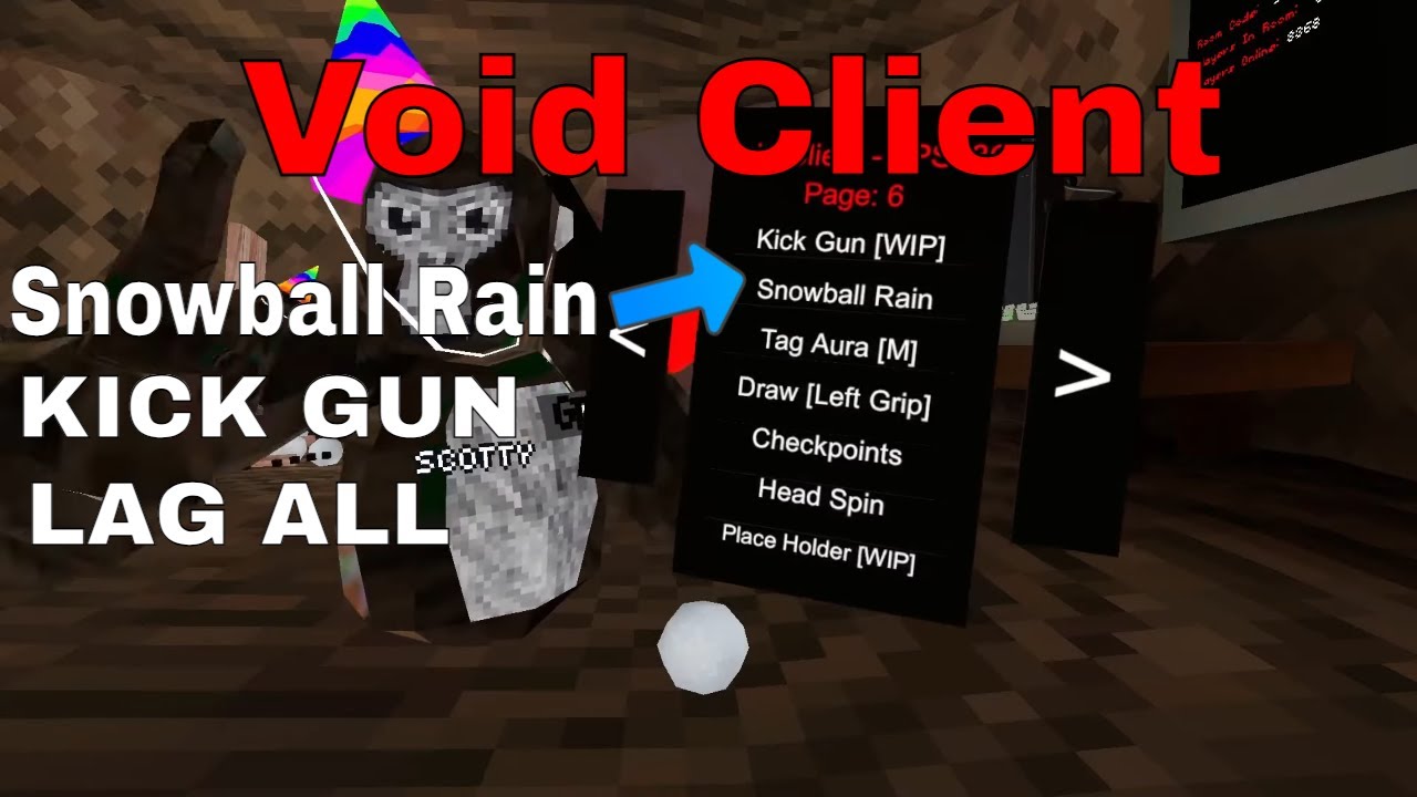 Gorilla Tag Void Client Menu! SHOWCASE *LAG ALL* - YouTube