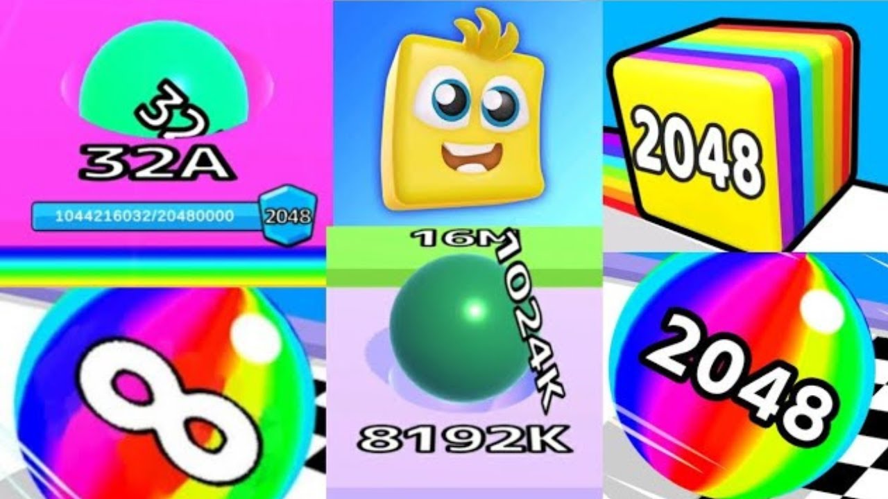 Live: 2048 | MAX LEVELS- Ball Run 2048 vs Ball Run Infinity vs Happy ...