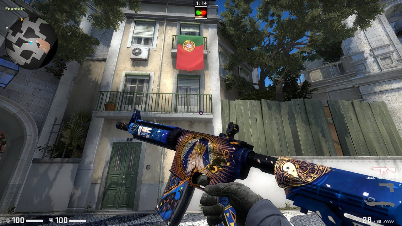 CSGO M4A4 The Emperor Minimal Wear - YouTube