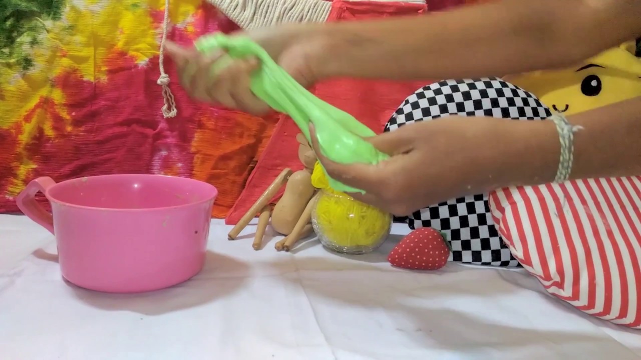 How to make Slime!! Using CARROM powder!! - YouTube