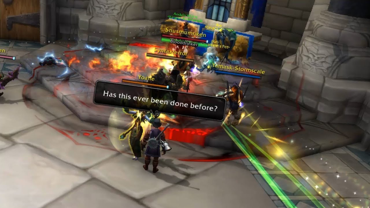 Horde attempts to kill Anduin Wrynn in Stormwind Keep [WoW] - YouTube