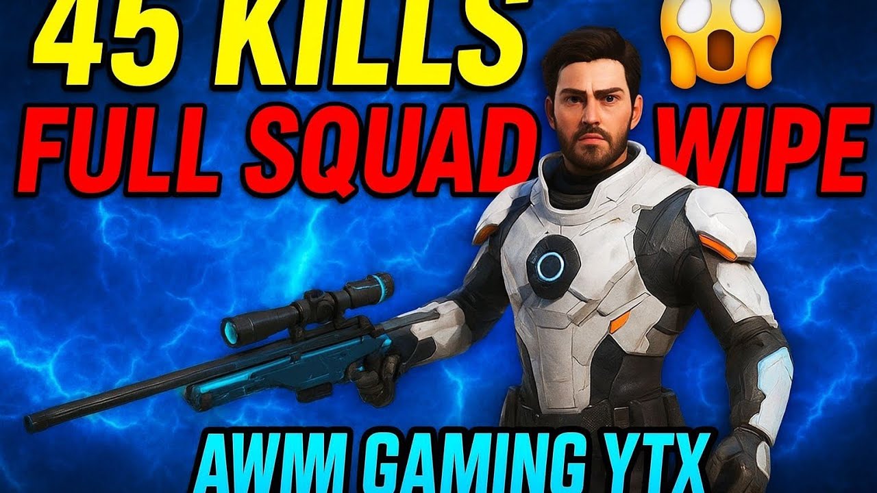 45 Kills Squad Wipe 🔥 | BGMI Highlights | AWM GAMING YTX - YouTube
