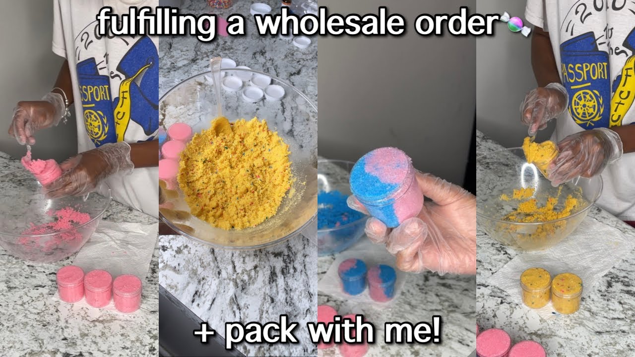 life of an entrepreneur | fulfill and pack a lip scrub wholesale order ...
