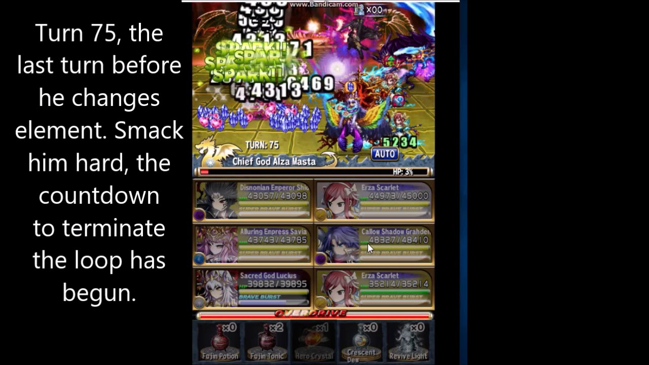 Bravefrontier Global: Alza Masta Strategy Zone - Terminating his AI ...