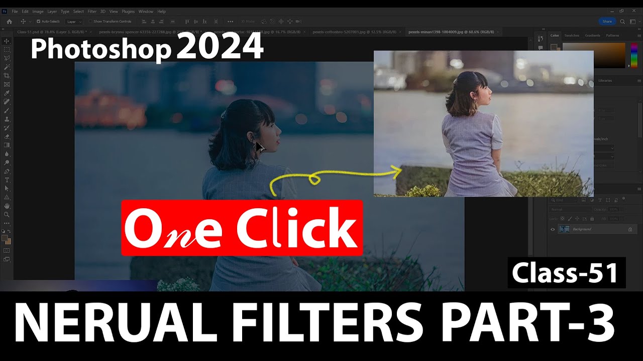 How To Use Neural Filters in Photoshop harmonization Style Transfer Colorize Class 51 - YouTube