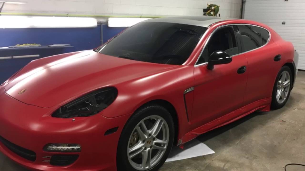 Vinyl Wrap on Porsche Panamera - YouTube