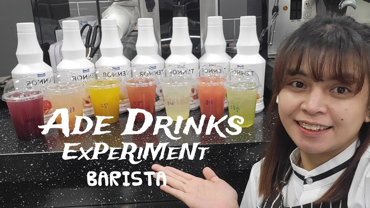 How to make a new menu || 7 kind of Ade drinks #gangnambarista # ...