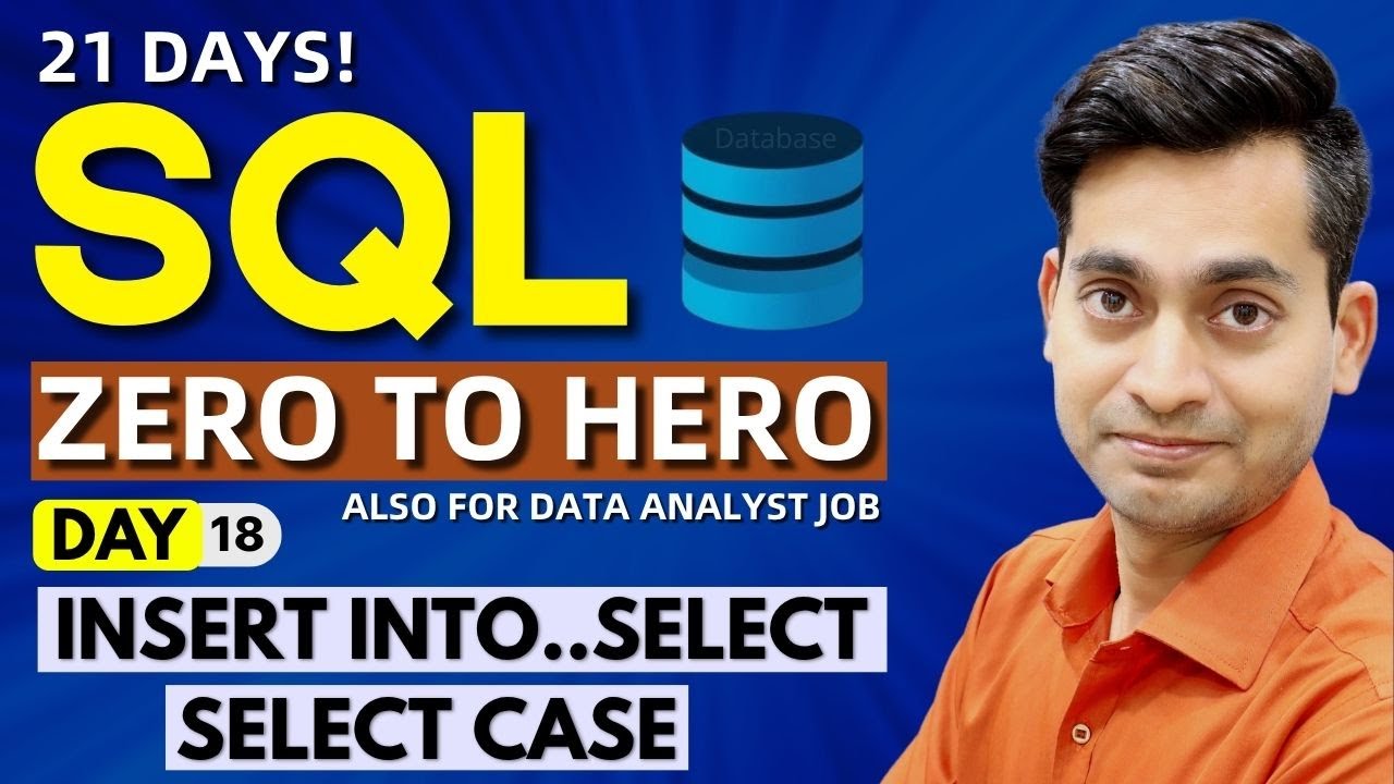 SQL Full Course In Just 21 Days | SQL Tutorial in Hindi | Insert Into ...