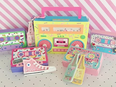 Paper Crafts 80s Theme | BOOMBOX Craft | KSCRAFT Project Share - YouTube