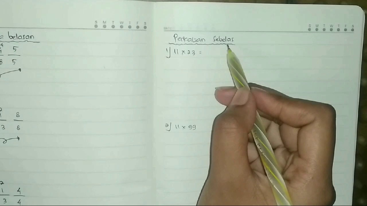 Trik cepat mengerjakan perkalian belasan dan perkalian sebelas - YouTube