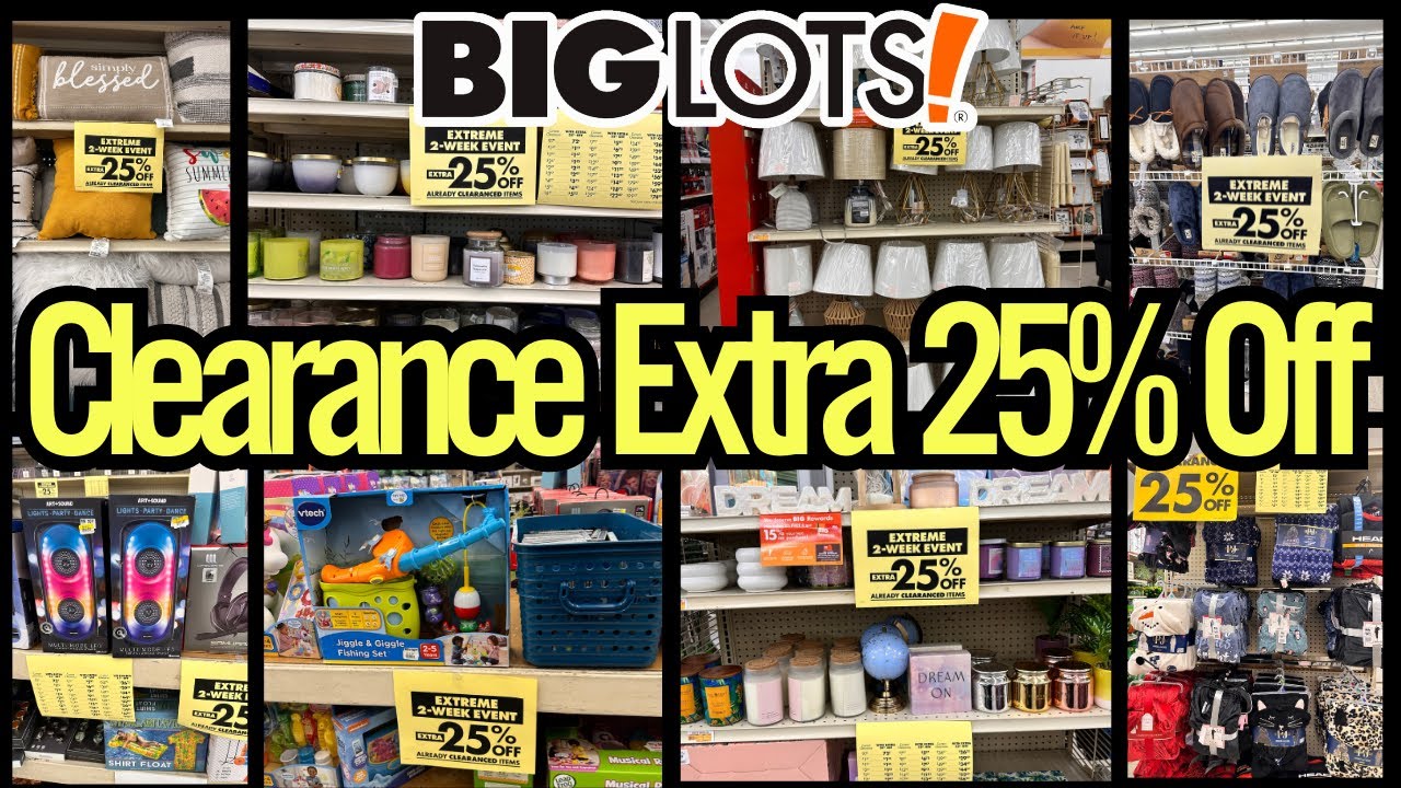 Big Lots Clearance Deals🏃🏽‍♀️🔥Big Lots Save an Extra 25% Off Clearance🏃🏽‍♀️🔥Big Lots 2024 - YouTube