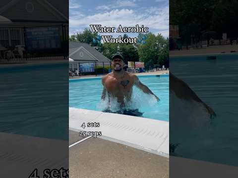 Water Aerobics Workout💦#fitness #workout #exercise #pool #water #training #fit #fatburn