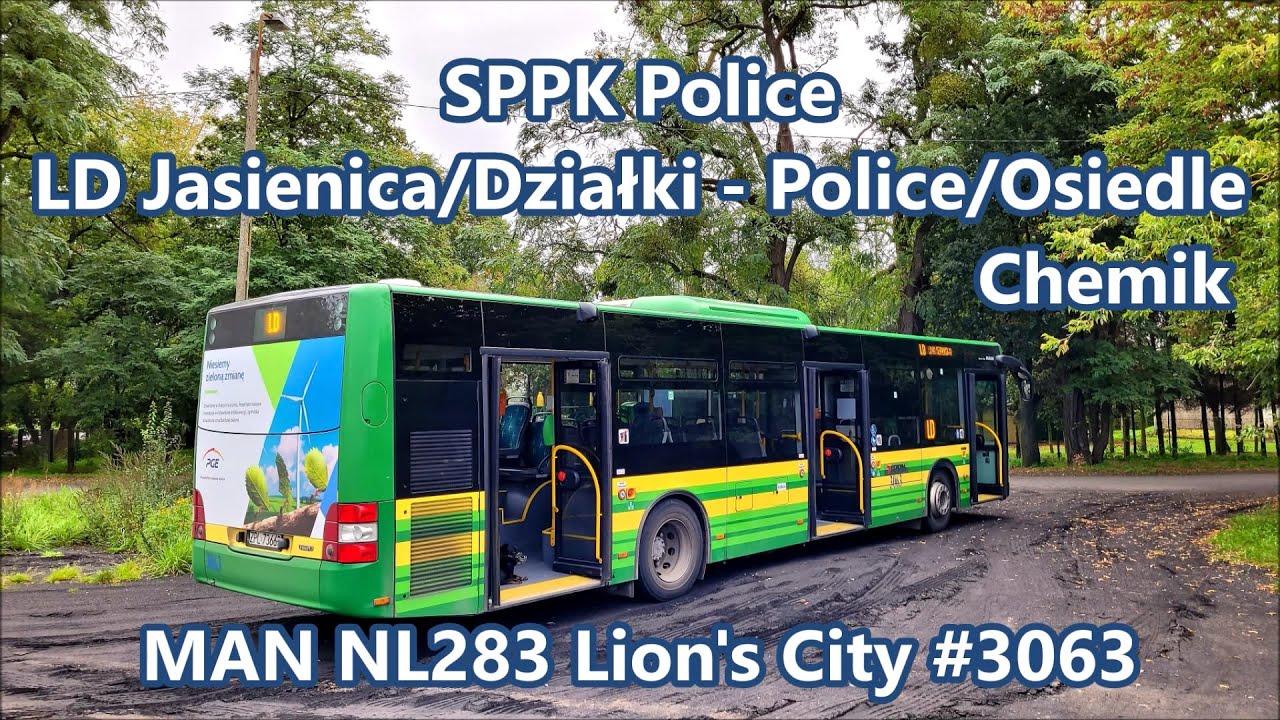 SPPK Police - linia LD, MAN NL283 Lion's City #3063 - YouTube