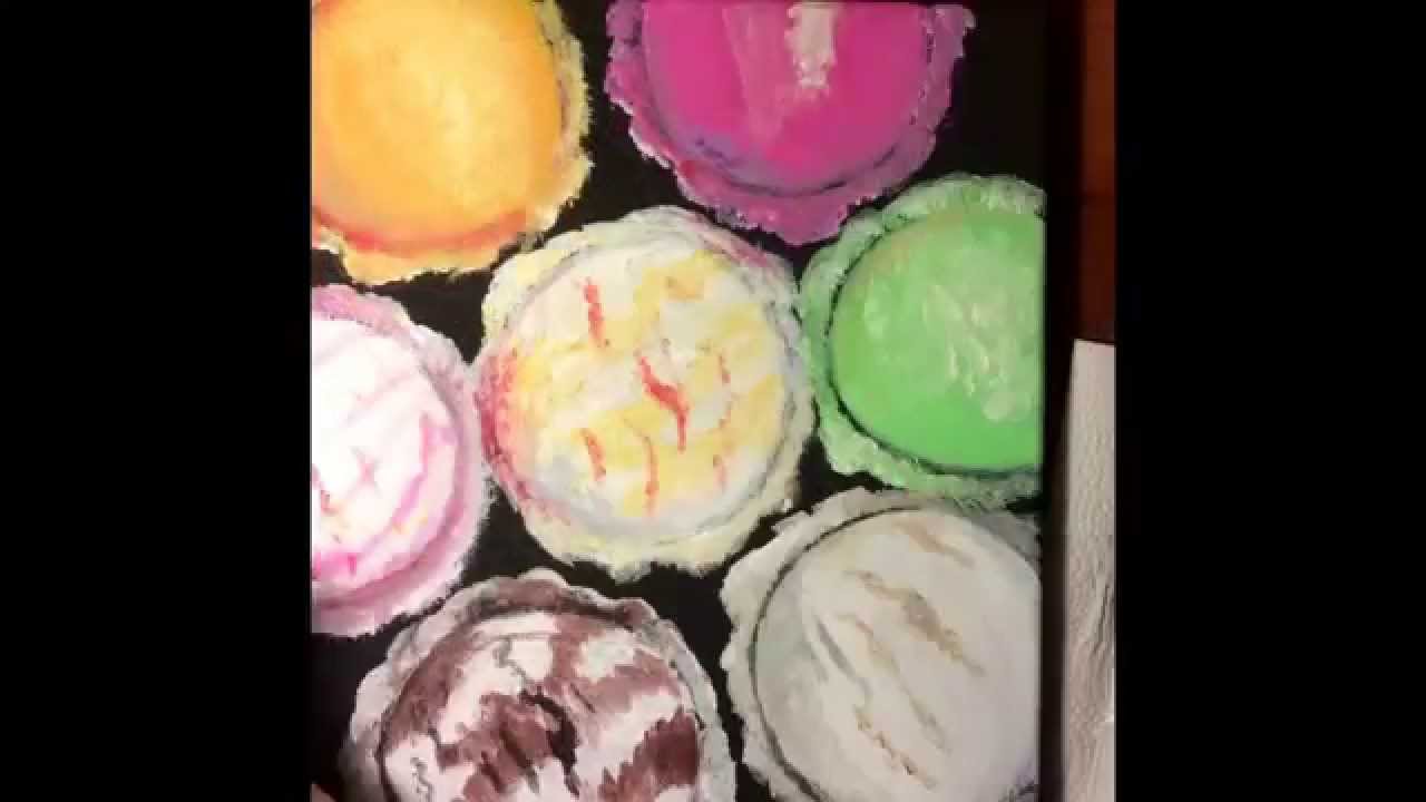 ICE CREAM Speed Painting - YouTube