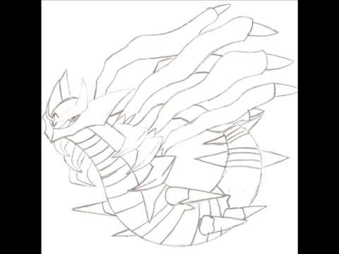 Origin Forme Giratina Drawing - YouTube