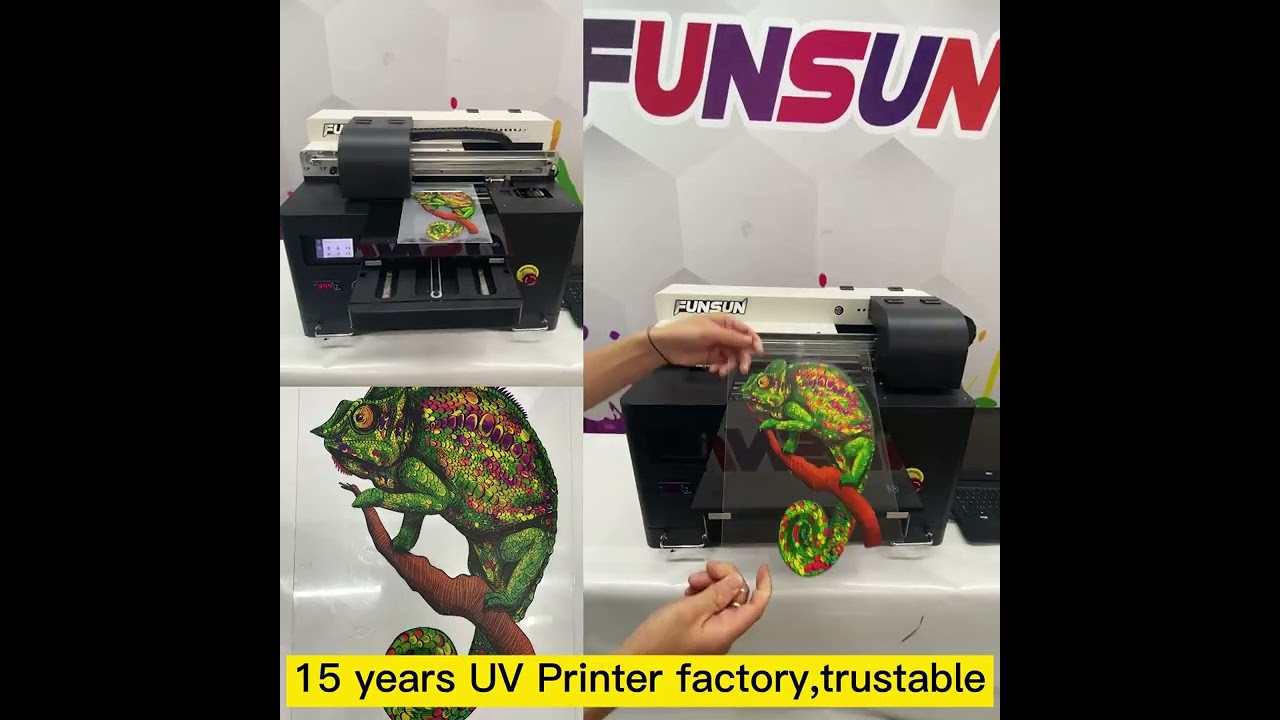 All materials printing！How to print them by Funsun UV printer? - YouTube