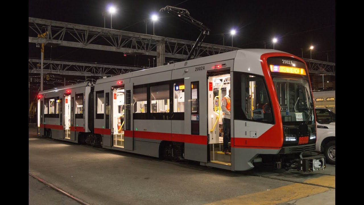 Muni LRV 4 Subway Testing Underway (with music) - YouTube