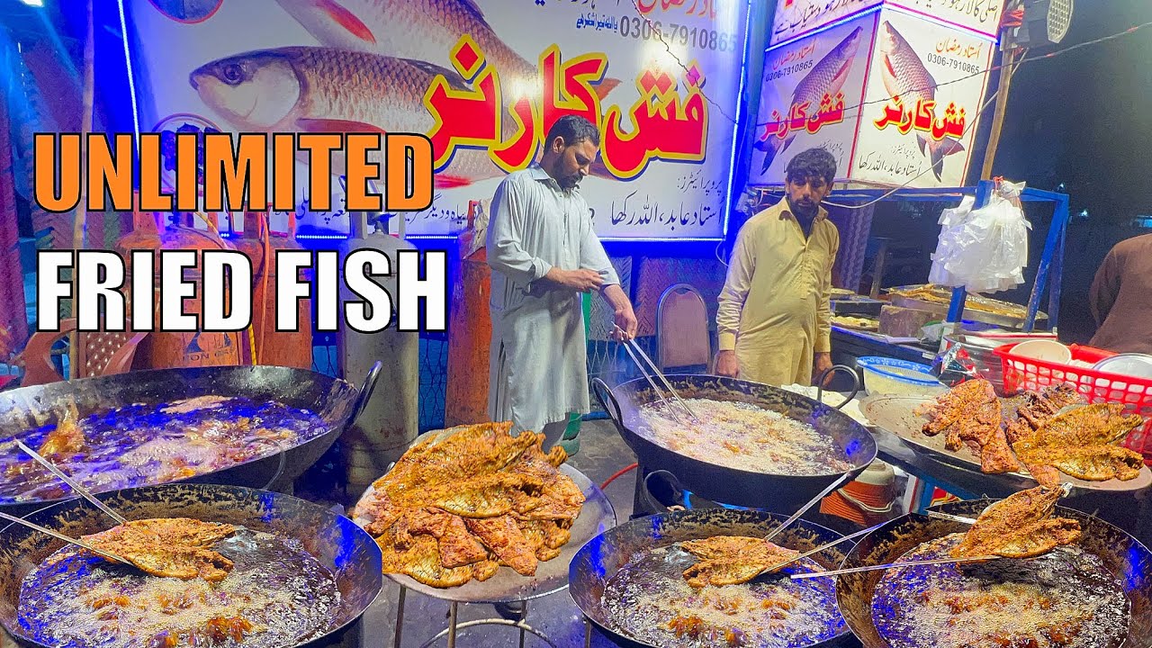 SPECIAL WINTER NIGHT STREET FOOD | LAHORI MASALA FISH FRY AND LAHORI ...