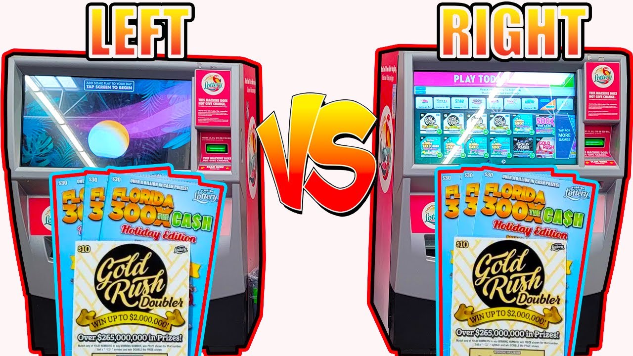 Left Machine Vs. Right Machine!! 300X The Cash Florida Lottery Scratch ...
