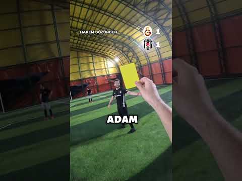 SARI KART SONRASI ÇİRKEFLEŞMEK! CENTİLMENLİK DIŞI FAUL! #halısaha #futbol #galatasaray #beşiktaş