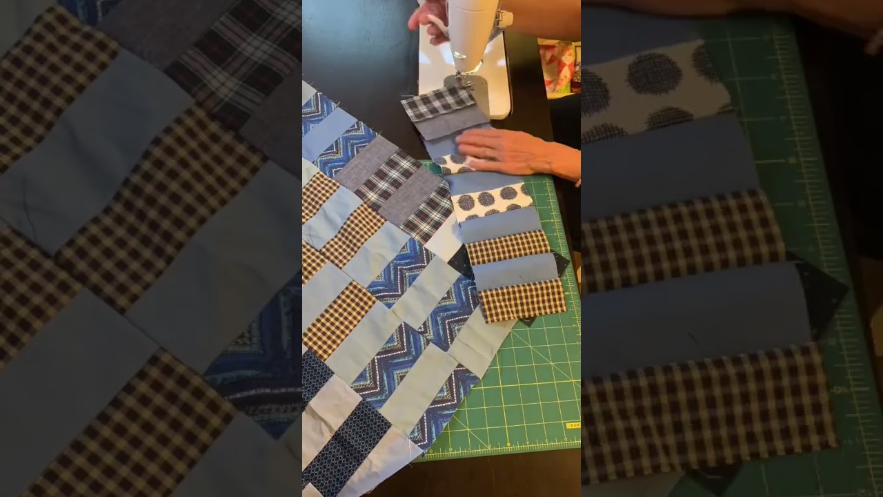Stair step quilt #shorts - YouTube
