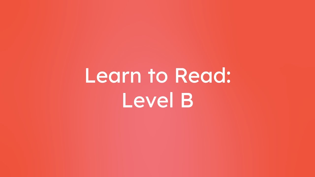 Learn to Read: Level B - 1st-Grade Reading Course Preview - YouTube