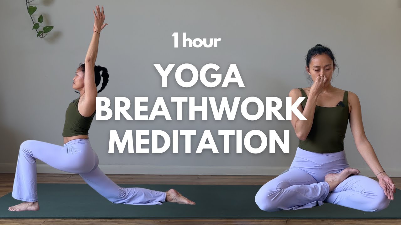 1 Hour Breathwork Experience For Inner Peace - Yoga Flow + Pranayama ...