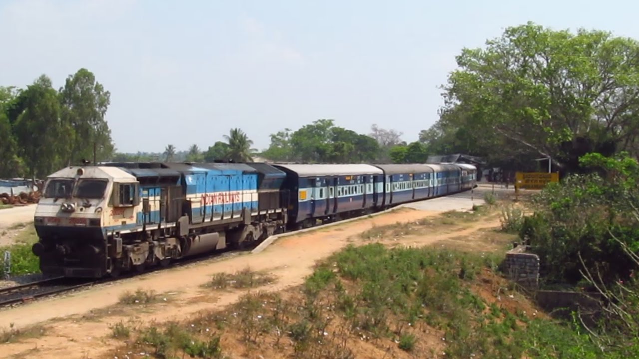 Golgumbaz Express on the Legendary Kaveri Bridge - Indian Railways ...