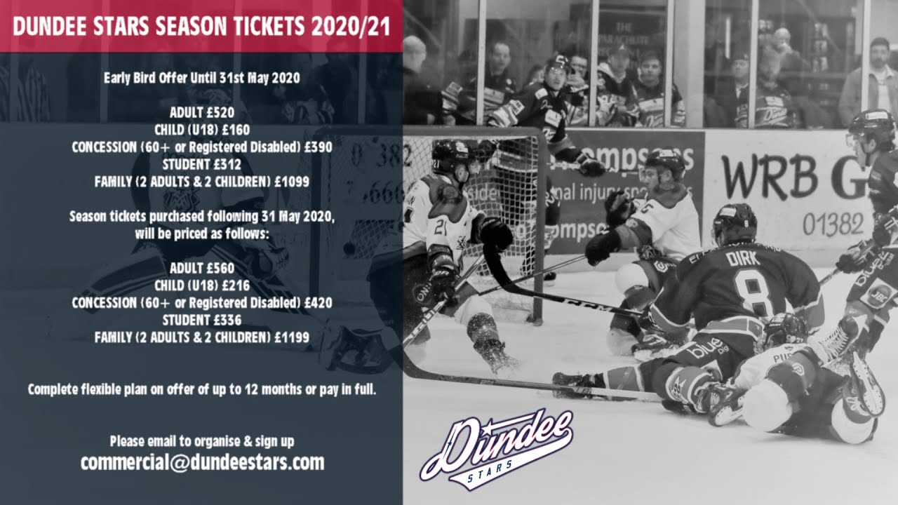 Dundee Stars Season Tickets | Jagger Dirk #8 - YouTube