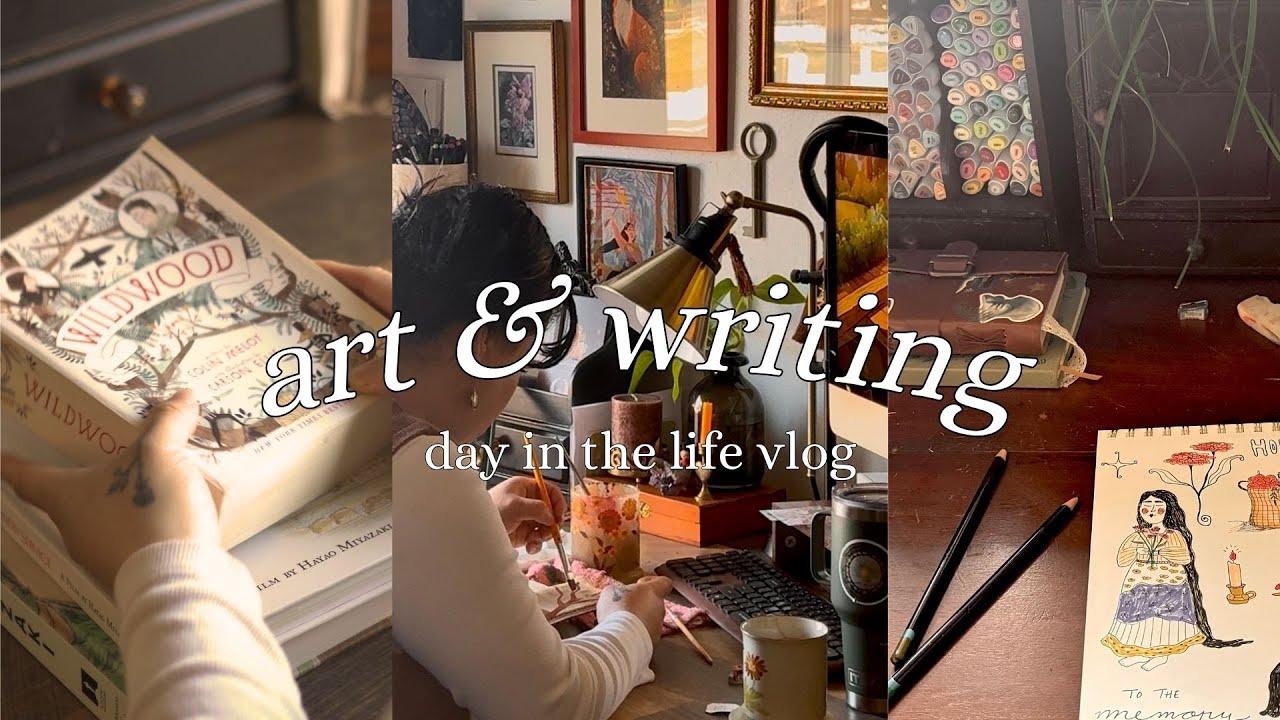 reviving old passion projects 🏼 day in the life vlog of an Illustrator ...