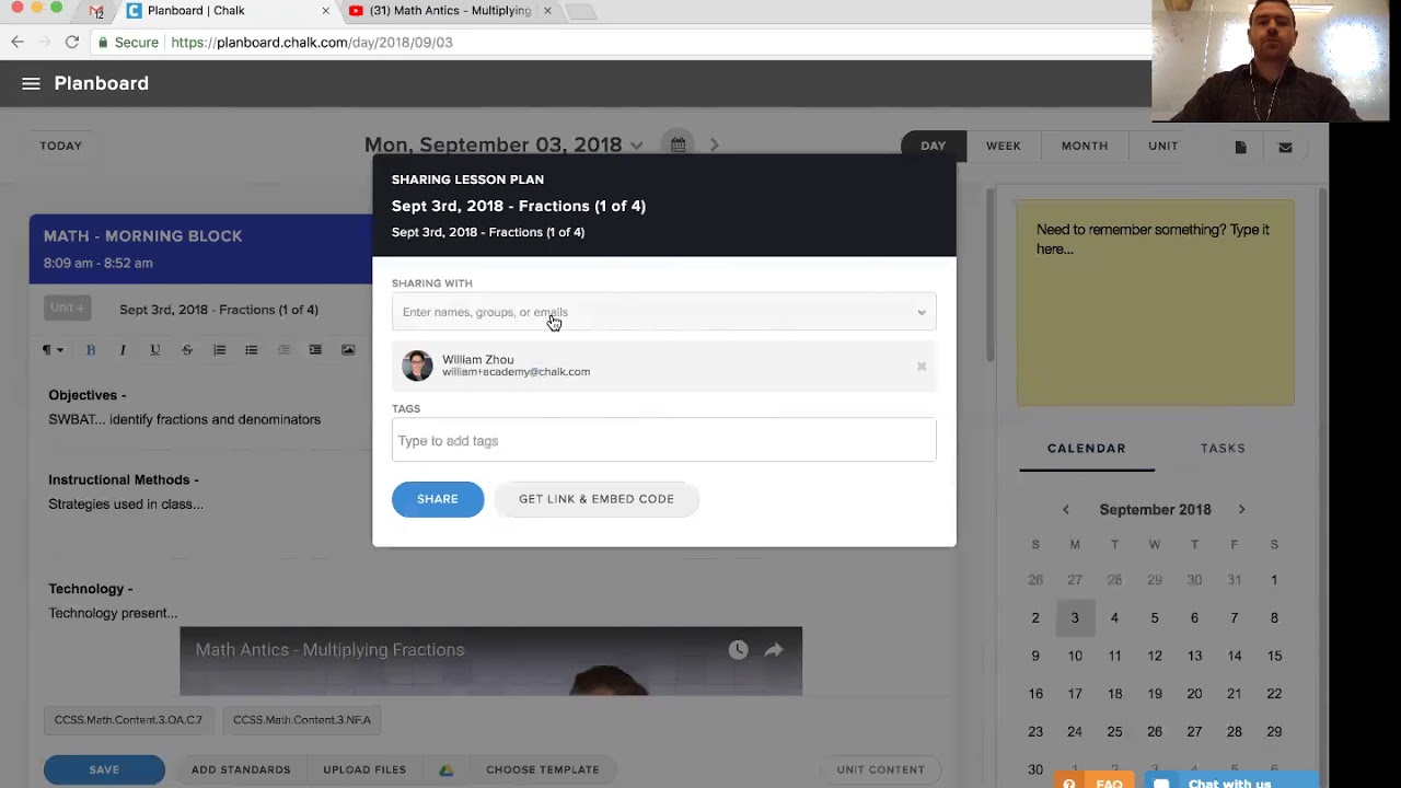 How to share a single lesson plan in Planboard [Support] - YouTube