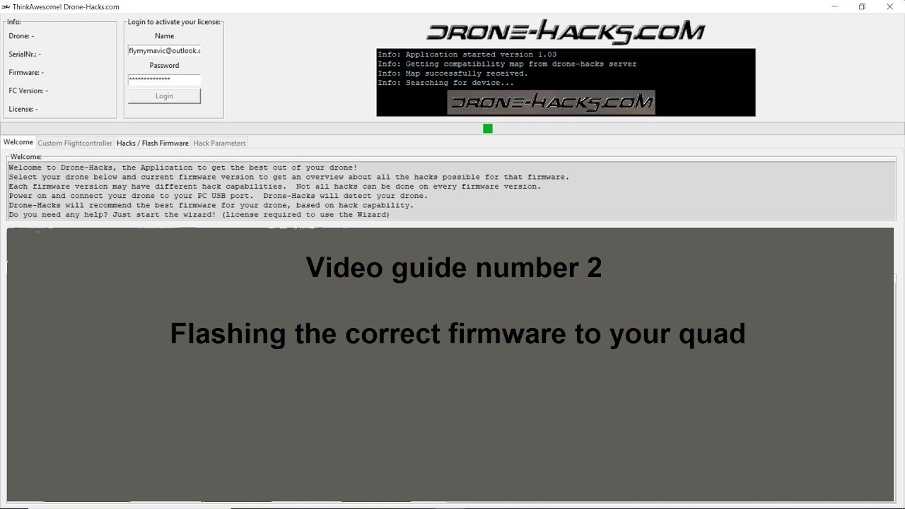 Drone Hacks guide number 2 Firmware flashing - YouTube