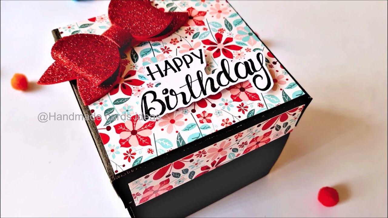 Explosion Box | How to Make Handmade Explosion Box for Birthday ...