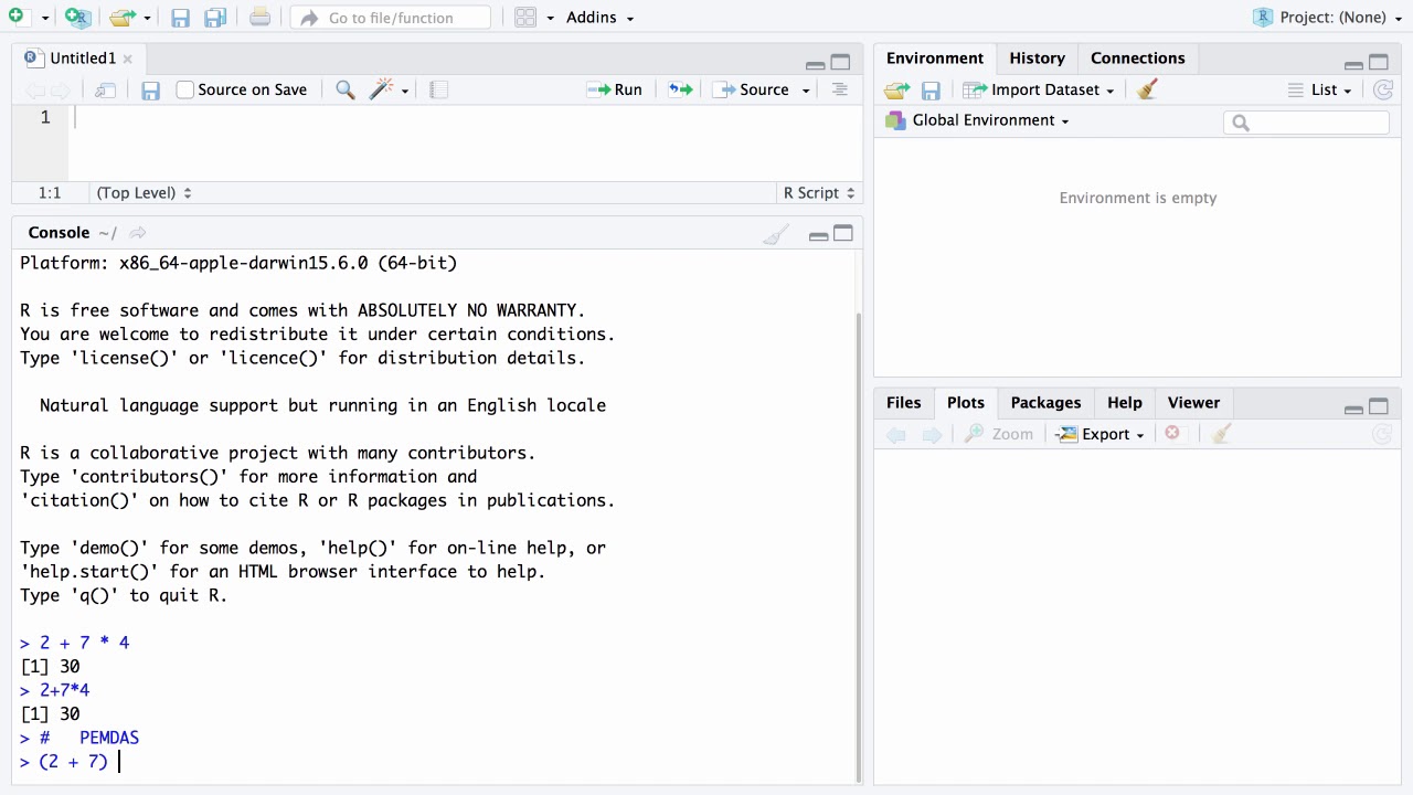 R as a Calculator --- Chapter 2 - YouTube