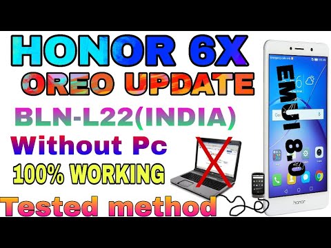 Update honor 6x to oreo emui8.0 without pc 100% working method. - YouTube