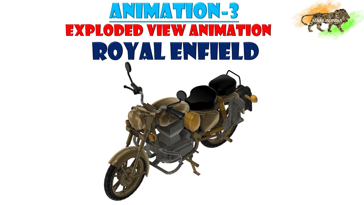 Royal Enfiled/Bike/Two Wheeler/Exploded View Animation/3d Product ...