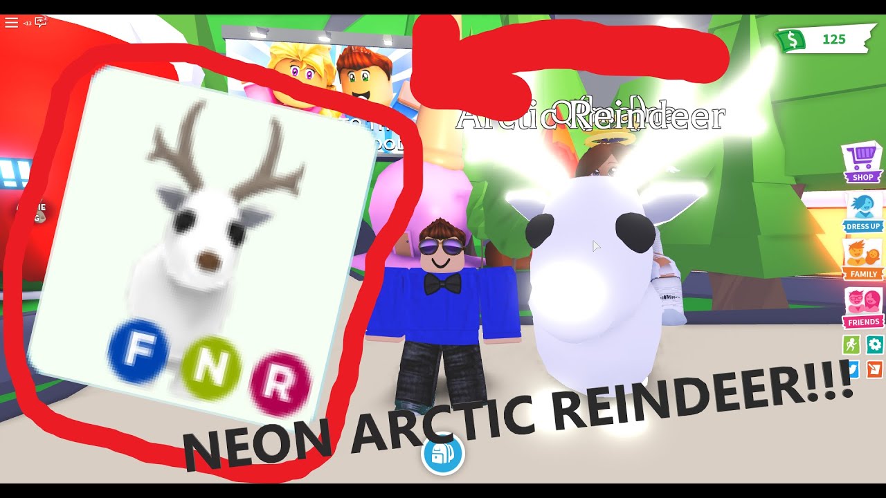 *NEON* FLYABLE RIDEABLE ARCTIC REINDEER IN ADOPT ME!!! - YouTube