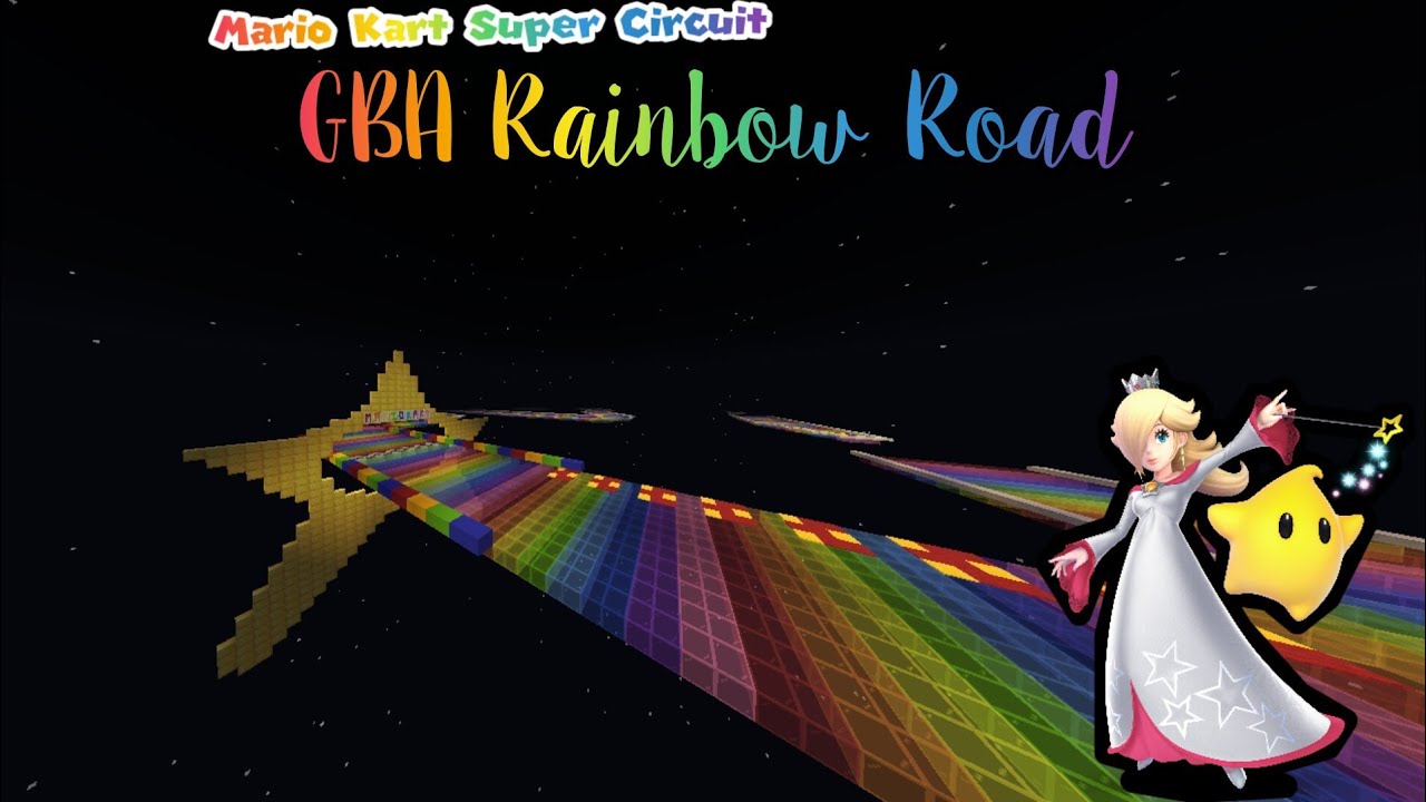 GBA Rainbow Road-Minecraft Mario Kart Super Circuit - YouTube