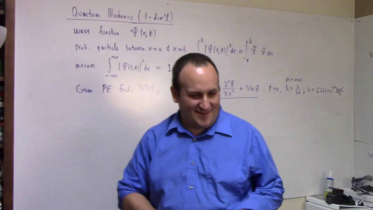 Introduction to PDEs: L4, quantum mechanics and separation, just the ...