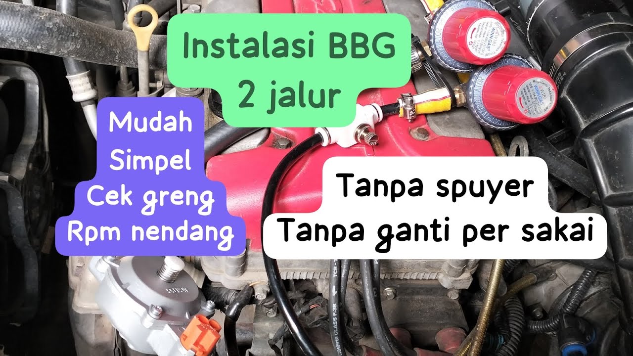 Instalasi BBG 2 jalur mudah dan simpel tanpa spuyer dan tanpa merubah ...