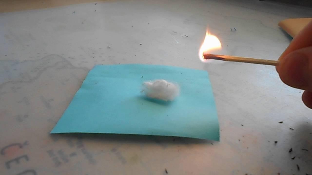 Explosion of Nitrocellulose - YouTube