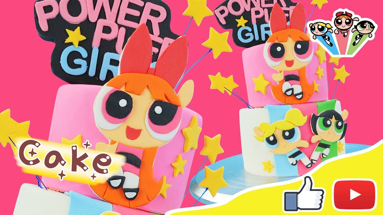 Learn To Make The Power Puff Girl Cake Quick Recipe | Birthday Cake ...
