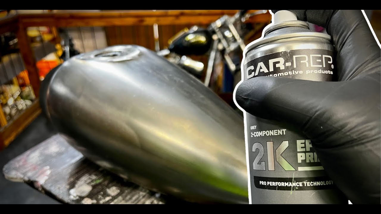 How to Prepare Your Motorcycle Tank for Custom Paint - YouTube